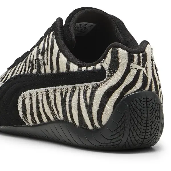 PUMA Speedcat Low-top Zebra Print Sneakers - Black