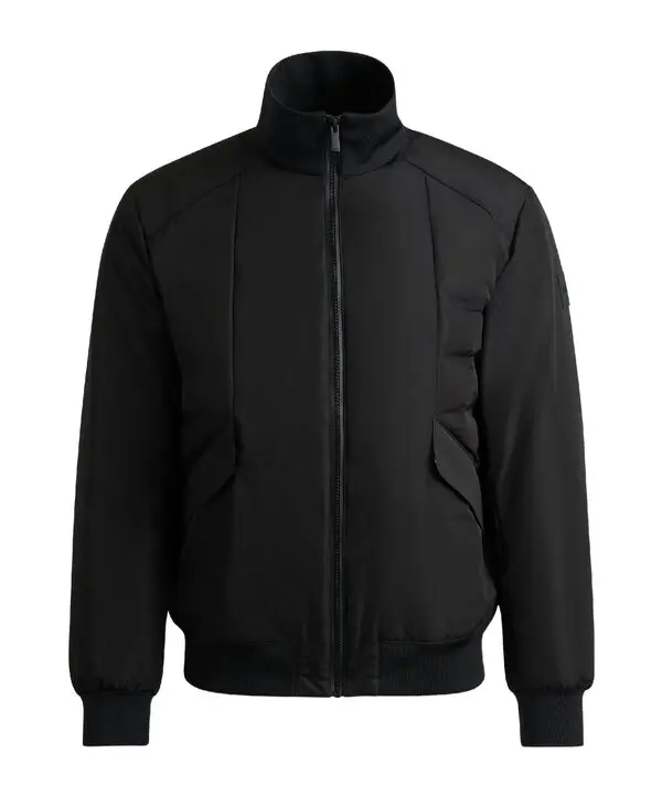Hugo Boss Stand Collar Quilted Zip-up Jacket