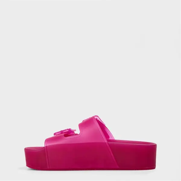 Balenciaga Buckle Platform Slippers