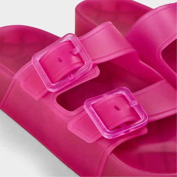 Balenciaga Buckle Platform Slippers