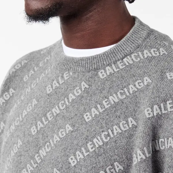 Balenciaga Casual Versatile Knit Sweater