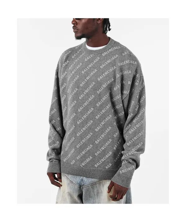 Balenciaga Casual Versatile Knit Sweater
