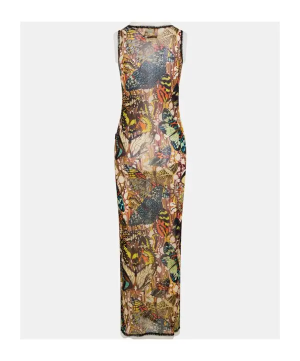 JEAN PAUL GAULTIER Sleeveless Printed Pattern Maxi Dress