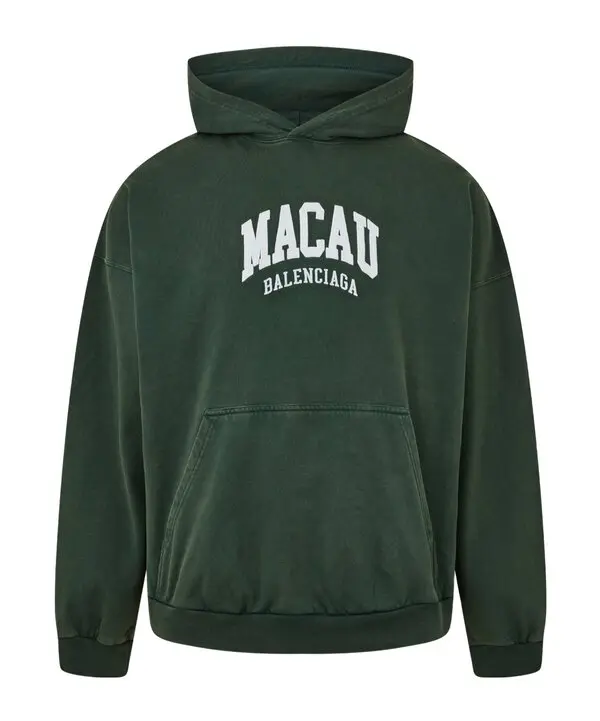 Balenciaga Over The Head Hoodie - Green