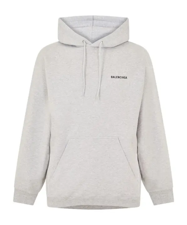 Balenciaga Logo Hoodie - White