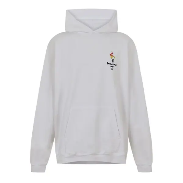 Balenciaga Paris Olympics Oversized Hoodie - White