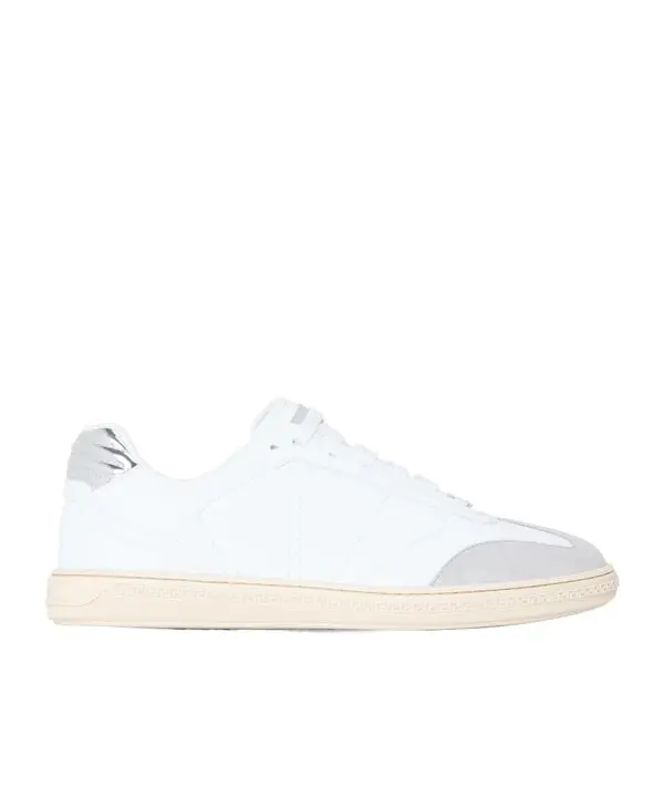 Versace Leather And Suede Sneakers