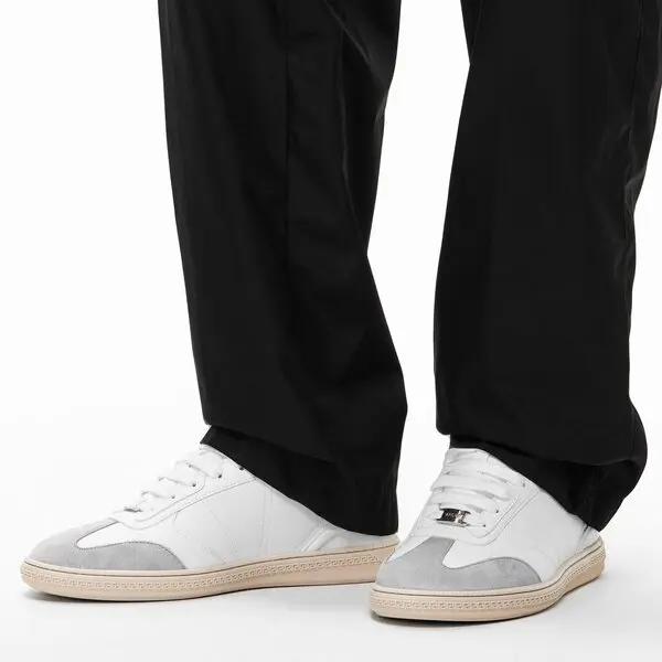 Versace Leather And Suede Sneakers