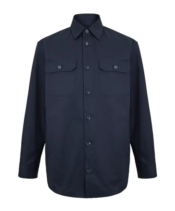 Gucci Twill Long-sleeve Shirt