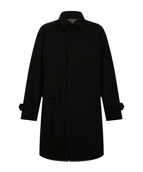 Hugo Boss Lapel Mid-length Single-breasted Trench Coat