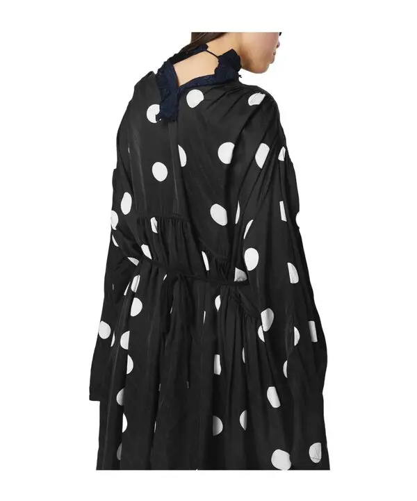 Balenciaga Polka Dot Wrap Dress
