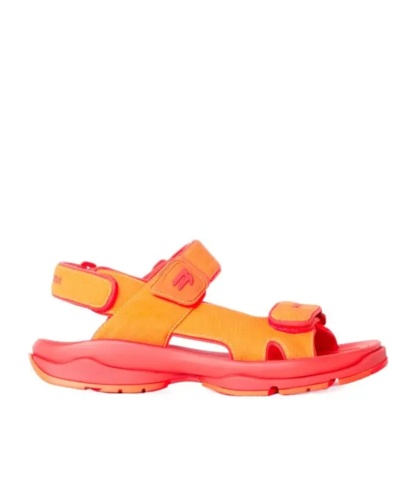 Balenciaga Logo Detail Flat Sole Sandals