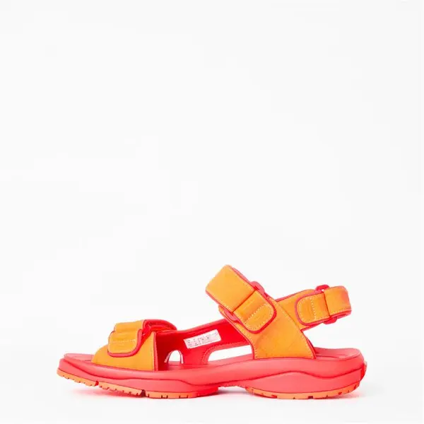 Balenciaga Logo Detail Flat Sole Sandals