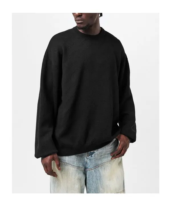 Balenciaga All-over Logo Crewneck Sweater