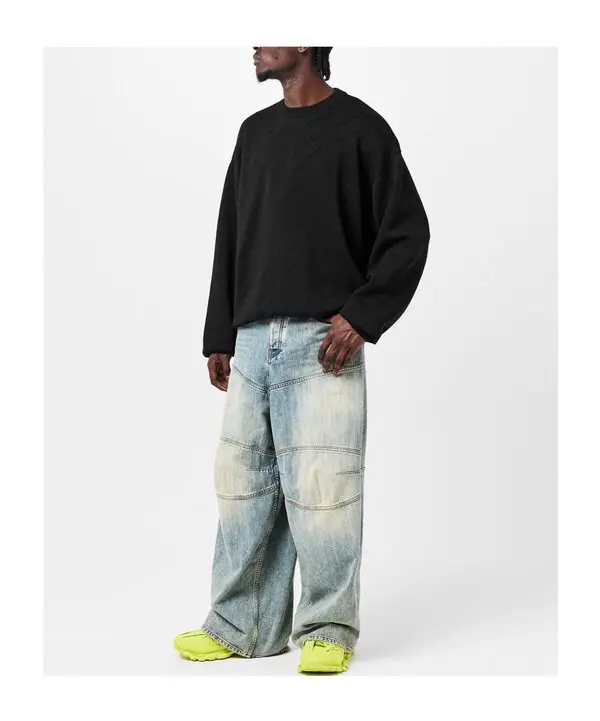 Balenciaga All-over Logo Crewneck Sweater