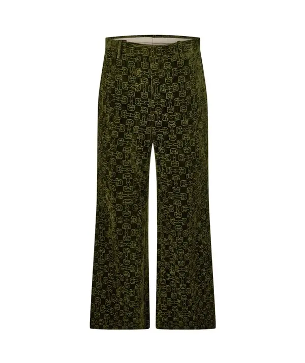 Gucci Straight Fit Printed Trousers