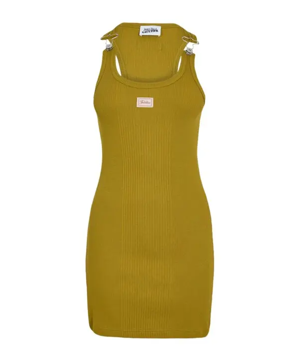 JEAN PAUL GAULTIER Ribbed Knit Mini Dress