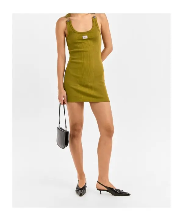 JEAN PAUL GAULTIER Ribbed Knit Mini Dress
