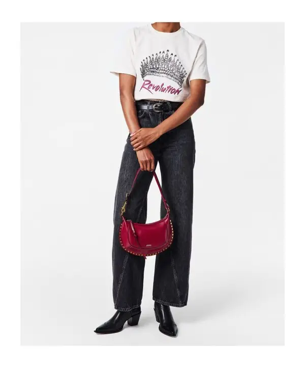 Isabel Marant Étoile Oskan Moon Zipper Shoulder Bag