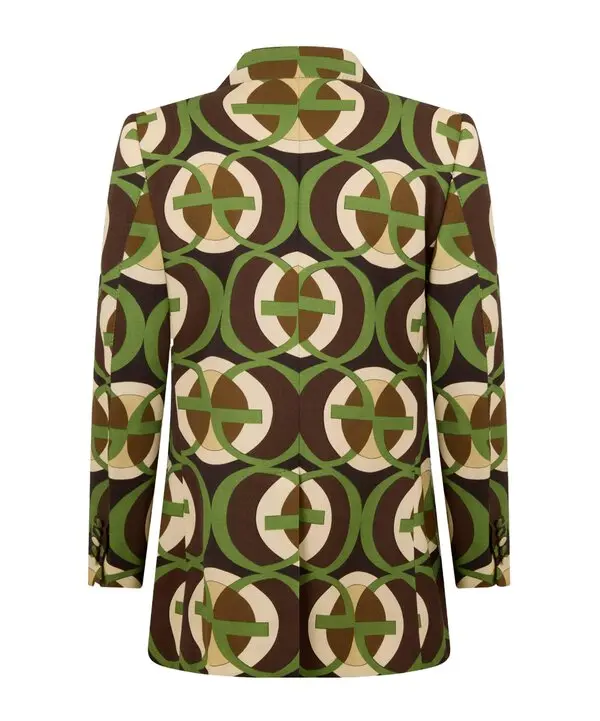 Gucci Pattern Tailored Fit Blazer