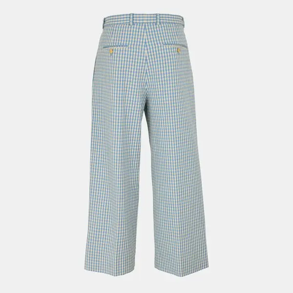 Gucci Plaid Straight-leg Trousers
