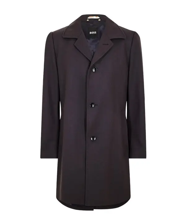 Hugo Boss Single-breasted Mid-length Coat