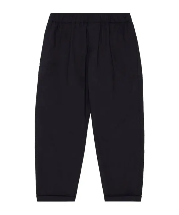 Emporio Armani Cropped Wide Leg Joggers - Black