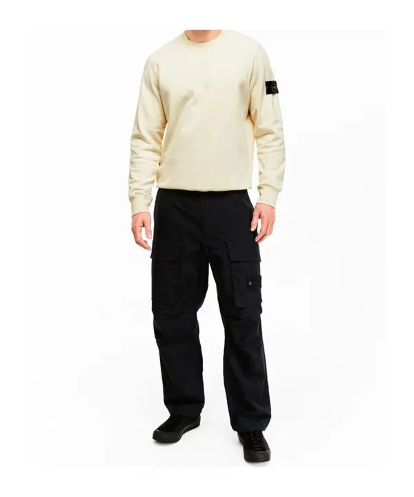 Stone Island Logo Crew Neck Sweatshirt