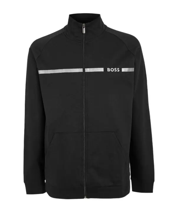 Hugo Boss Zip-up Track Jacket With Logo Detail
