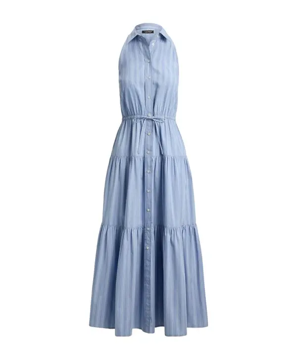 Ralph Lauren Striped Shirt Dress - Blue