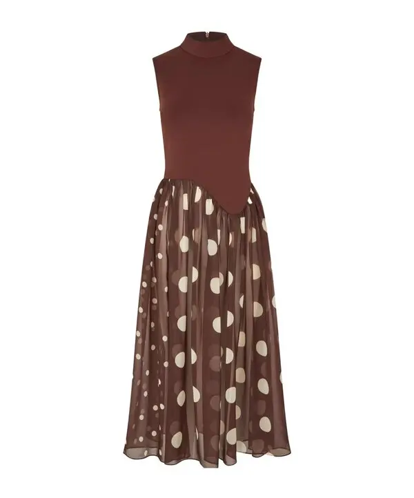Stine Goya Draped Long Maxi Dress