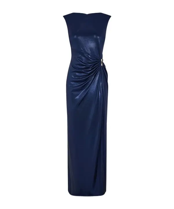 Ralph Lauren Sleeveless Evening Gown With Side Slit