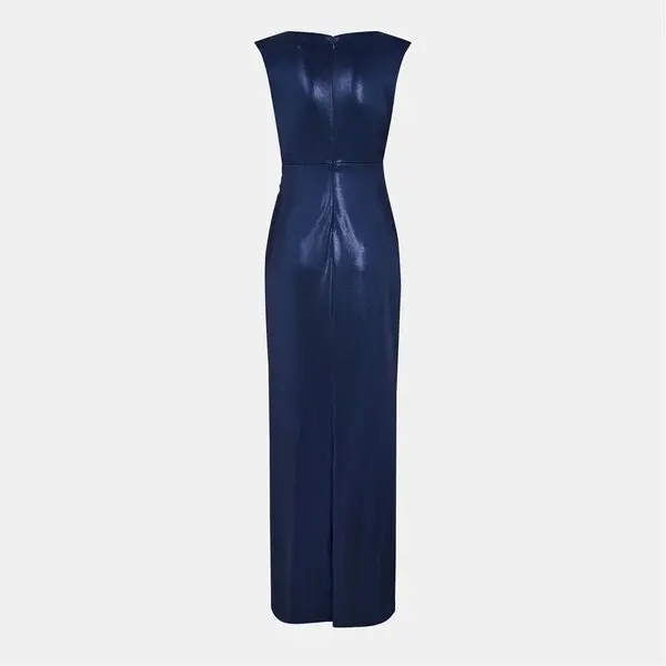 Ralph Lauren Sleeveless Evening Gown With Side Slit