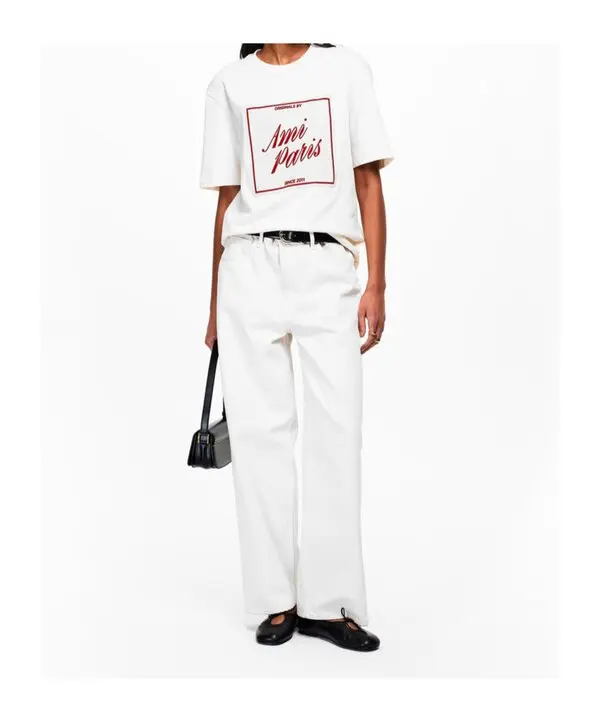 AMI Paris Logo Crew Neck T-shirt