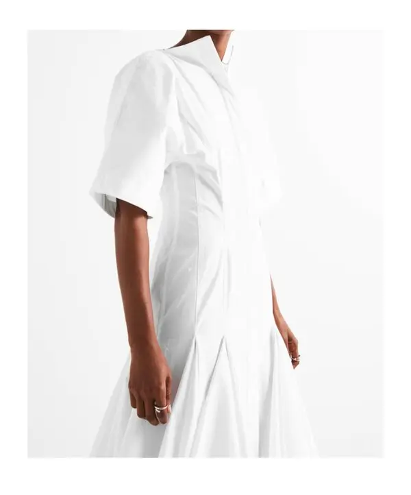Jacquemus Short Sleeve Shirt Dress - White