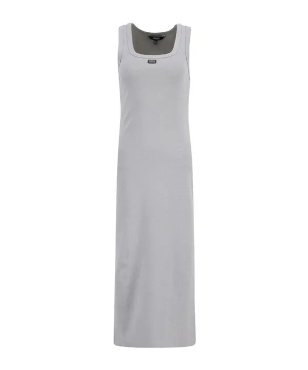 Barbour International Chicago Ribbed Bodycon Maxi Dress - Gray