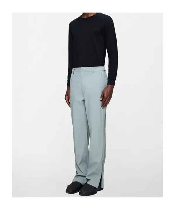Rains Waterproof Casual Pants With Zippered Details - Gray