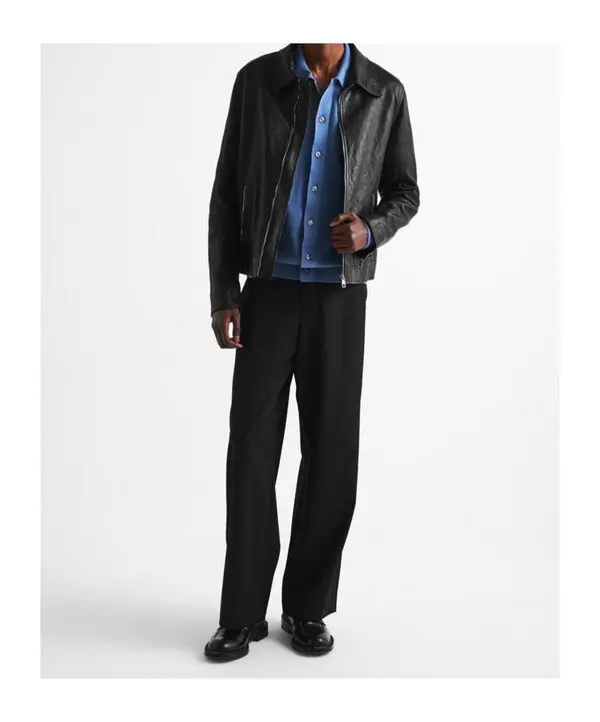 Dolce & Gabbana Leather Zip Jacket