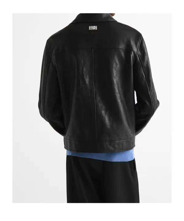 Dolce & Gabbana Leather Zip Jacket