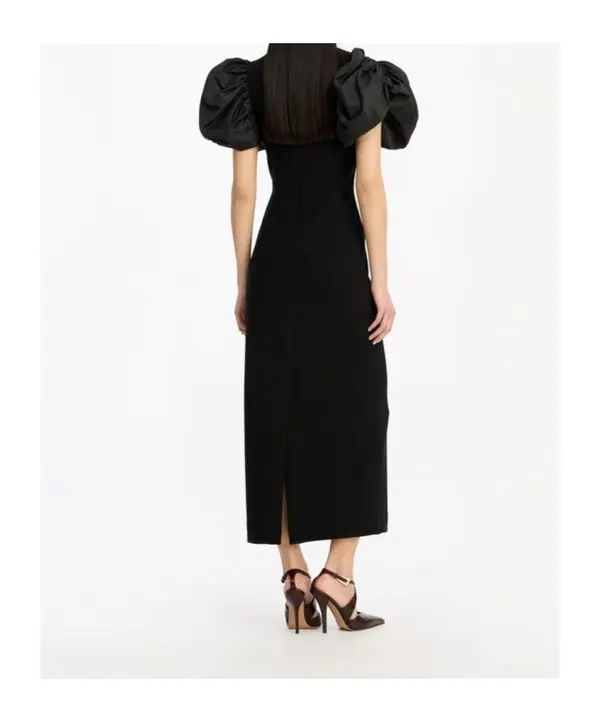 ROTATE BY BIRGER CHRISTENSEN Ruby Maxi Dress With Puff Sleeves