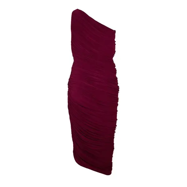 Norma Kamali One-shoulder Evening Gown With Asymmetrical Hem - Red