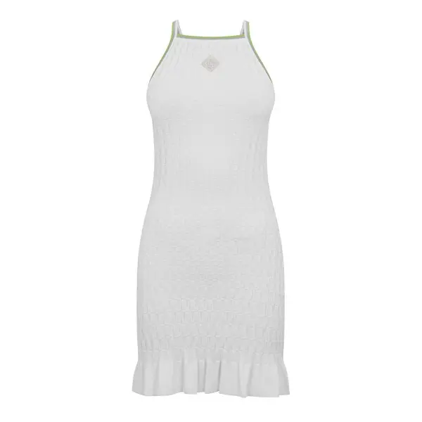 Casablanca Tennis Dress With Lace Hem