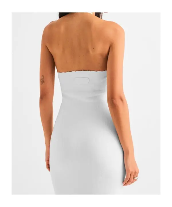 Jacquemus Halter Neck Backless Maxi Dress With Lace Details