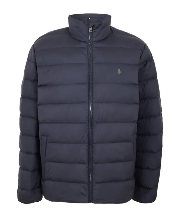 Polo Ralph Lauren Quilted Down Jacket With Logo Detail - Black
