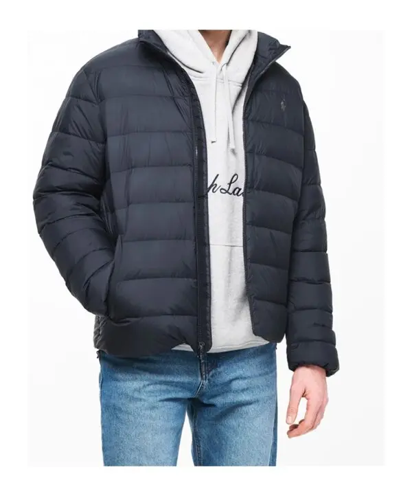 Polo Ralph Lauren Quilted Down Jacket With Logo Detail - Black