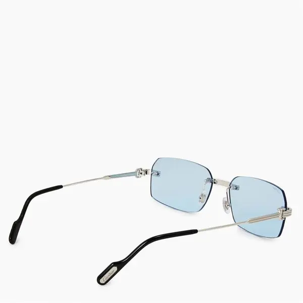 Cartier Logo Detail Rimless Sunglasses