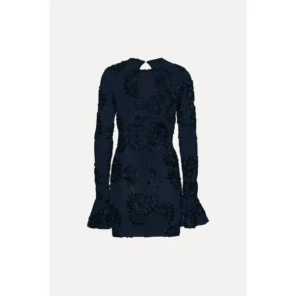ROTATE BY BIRGER CHRISTENSEN Rosita Mini Dress With Lace Cuffs