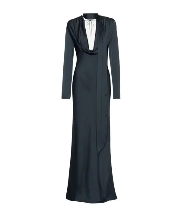 ROTATE BY BIRGER CHRISTENSEN Owina M Long Maxi Dress - Black
