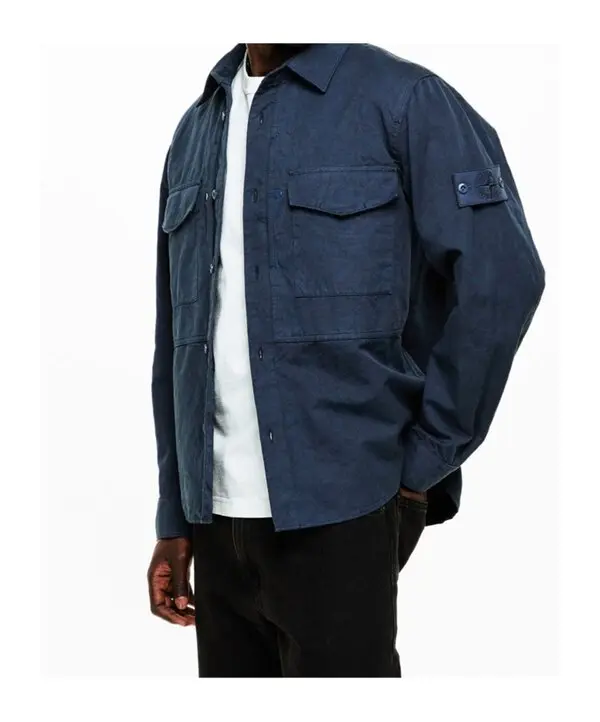 Stone Island Logo-stamped Casual Jacket