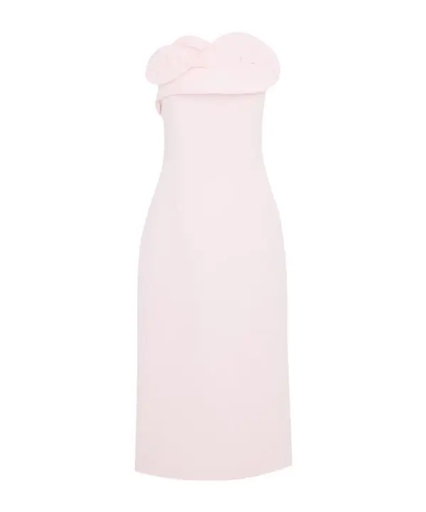 Magda Butrym Strapless Maxi Dress With Floral Embellishment